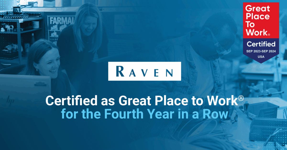 Raven Certified as Great Place to Work® for the… | Raven Industries